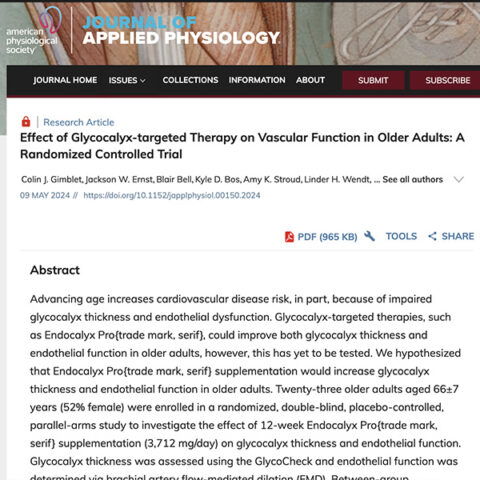 Glycocalyx Research and Studies using GlycoCheck Technology